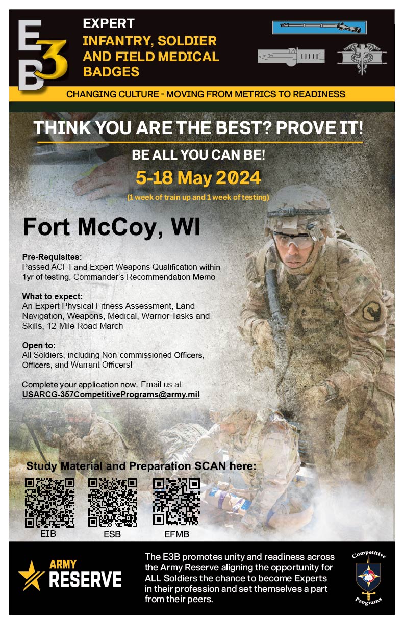 E3B - Expert Infantry, Soldier and Field Medical Badges